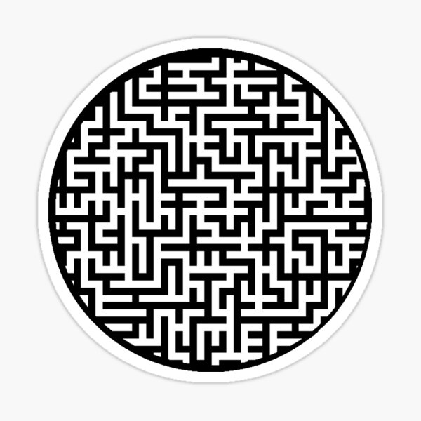 "Mazes" Sticker for Sale by MalloyShirts | Redbubble