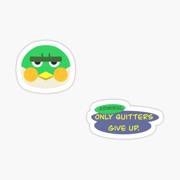 "Admiral with Quote" Sticker for Sale by AmiaDDesign | Redbubble