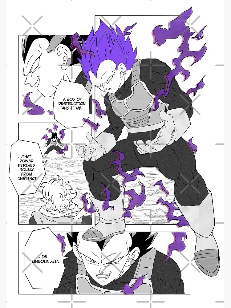 Vegeta Manga Page Shintani Style Poster By Tammy1971 Redbubble