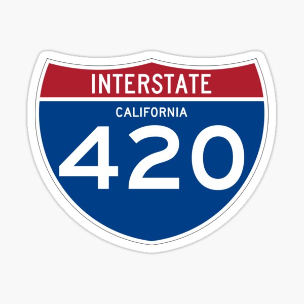 "HIGHway 420 - California" Sticker for Sale by NewNomads | Redbubble