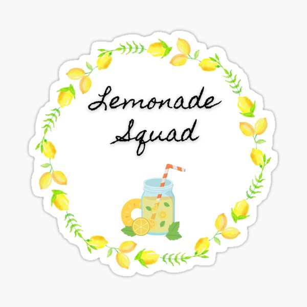 "Lemonade Squad" Sticker by StrawberryLaura | Redbubble