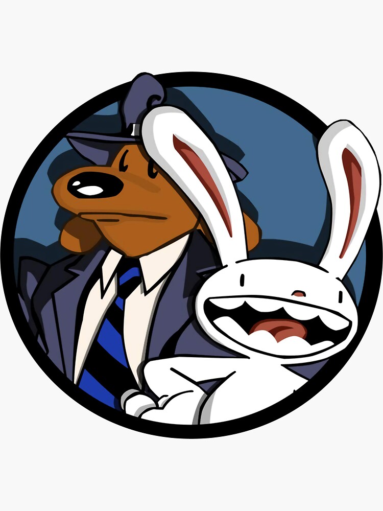 "Sam and Max Logo" Sticker for Sale by Socks317 | Redbubble