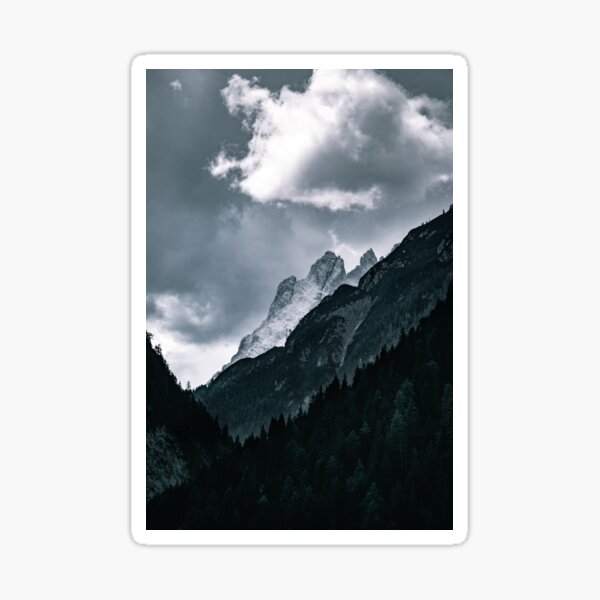 "Winter Mountainscape" Sticker for Sale by Luigi-Veggetti | Redbubble