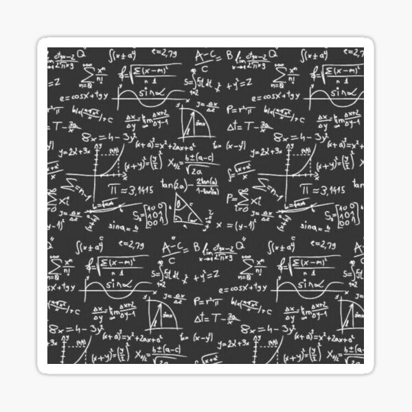 "Mathematics aesthetic design " Sticker by Mizue | Redbubble