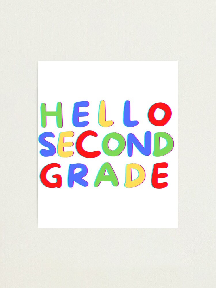 Lámina fotográfica « Hola segundo grado - 2do grado - Regreso a la ...
