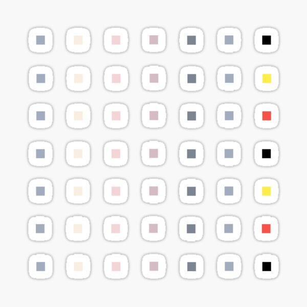 "Mini Square Pastel 1 " Sticker for Sale by PeppersArt | Redbubble