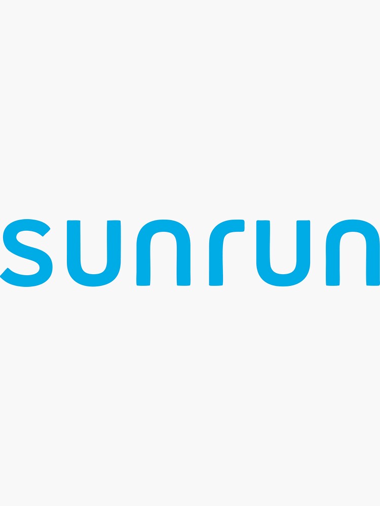 "Simple Bold Sunrun Logo Essential Design" Sticker for Sale by ...