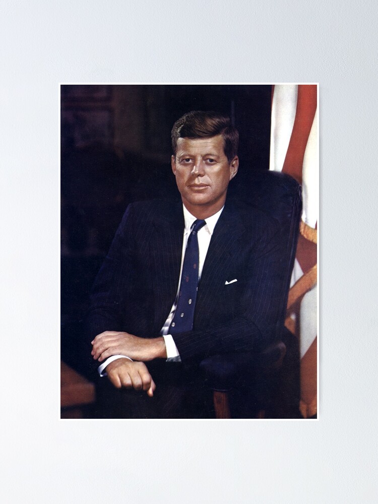 "John F. Kennedy official presidential portrait" Poster for Sale by ...