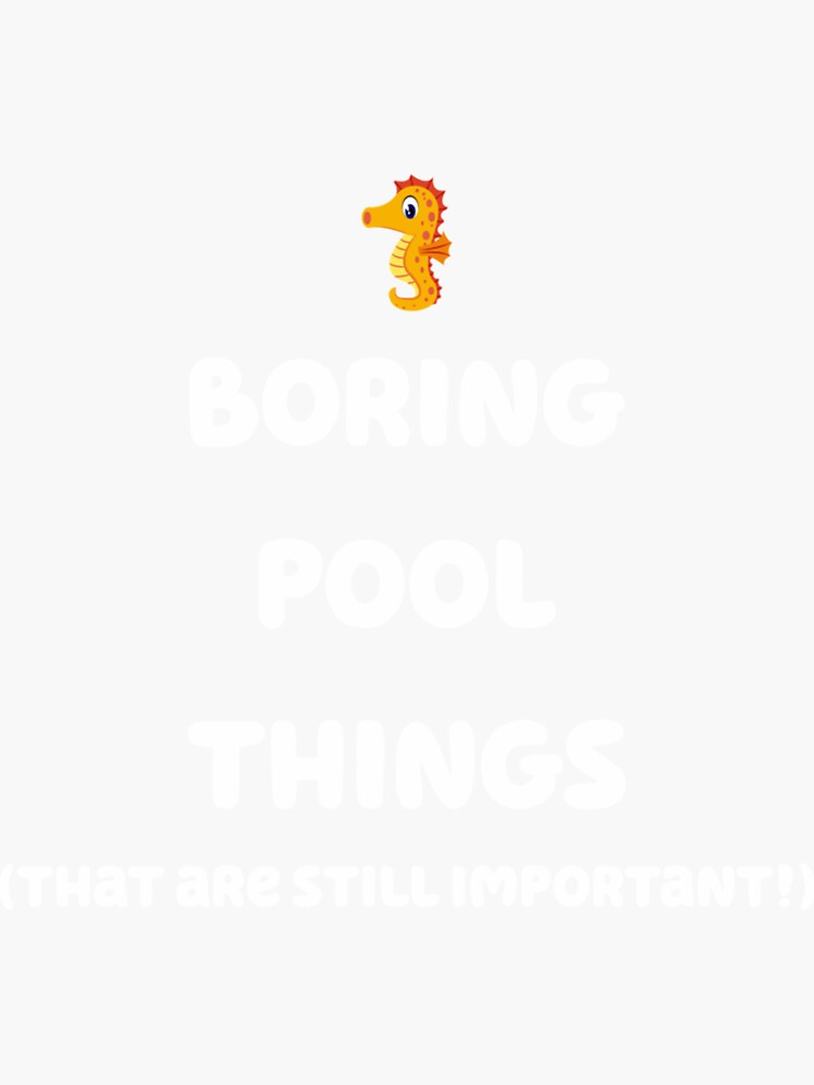 "Boring Pool Things Bluey - Chilli Heele| Perfect Gift" Sticker for ...
