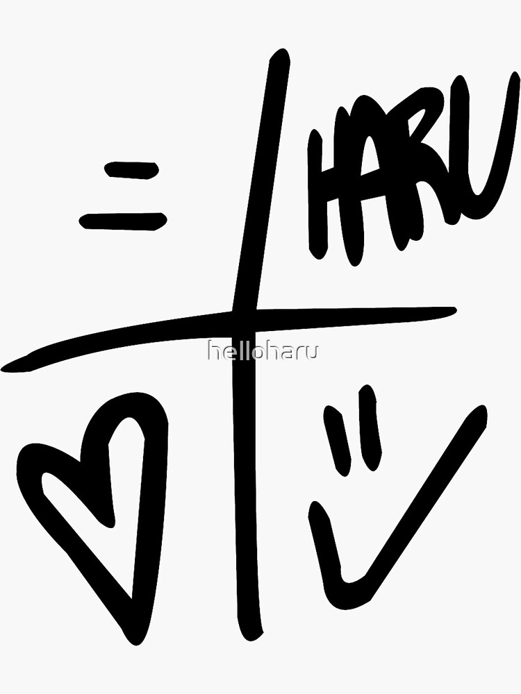 "TREASURE Haruto Signature" Sticker for Sale by helloharu | Redbubble