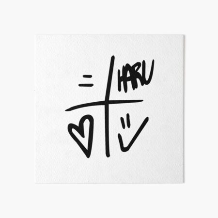 "TREASURE Haruto Signature" Art Board Print for Sale by helloharu ...