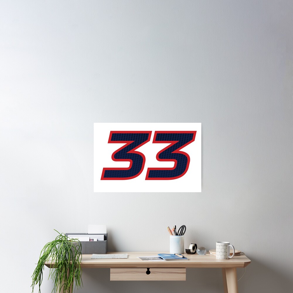 "Max Verstappen Number 33" Poster for Sale by JSGV-Designs | Redbubble