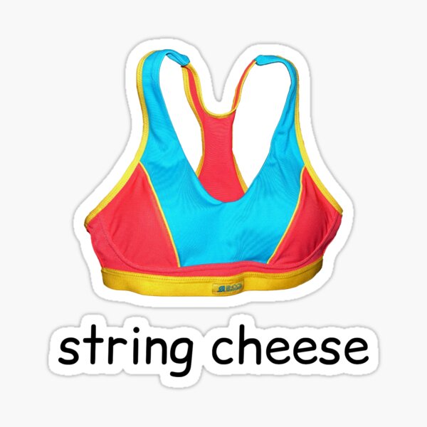 "string cheese" Sticker for Sale by IMakeZeroSense | Redbubble
