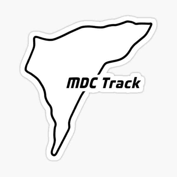 "MDC Track (black)" Sticker for Sale by GaragePop | Redbubble
