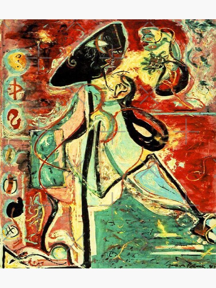 Moon Woman by Jackson Pollock Premium Matte Vertical Poster sold by ...