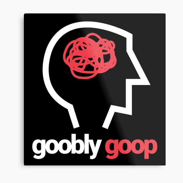 Lámina metálica «Goobly goop cita famosa del refrán. pedo cerebral ...