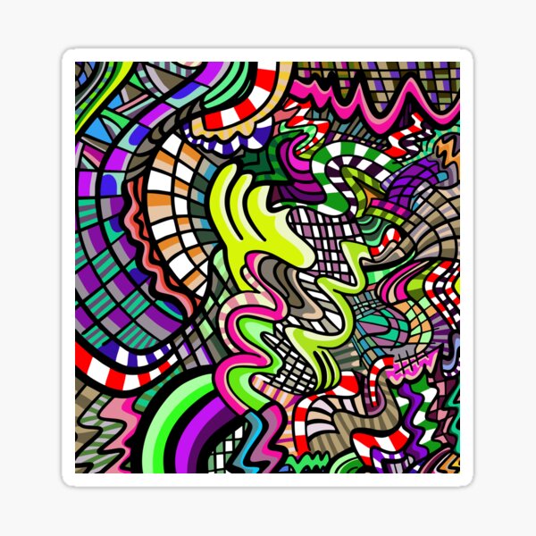 "exuberant motions" Sticker for Sale by blakechamberlai | Redbubble