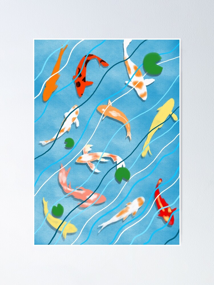 "Koi pond" Poster by okayleigh | Redbubble