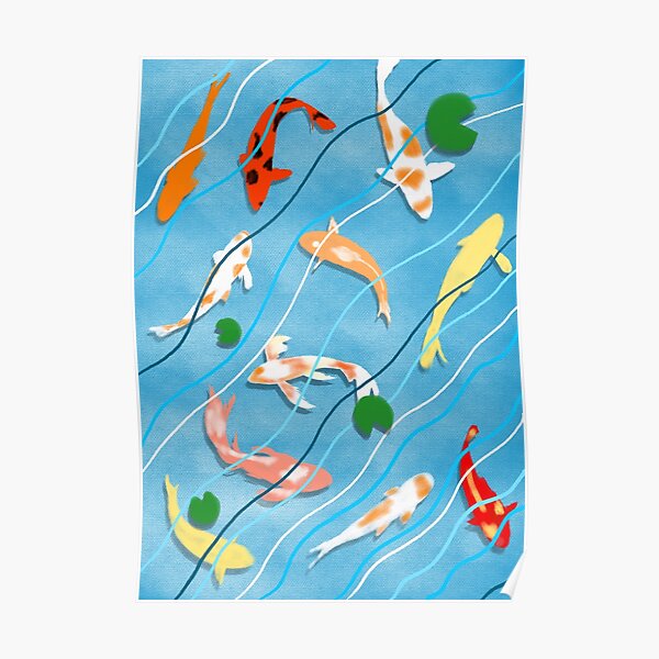"Koi pond" Poster by okayleigh | Redbubble