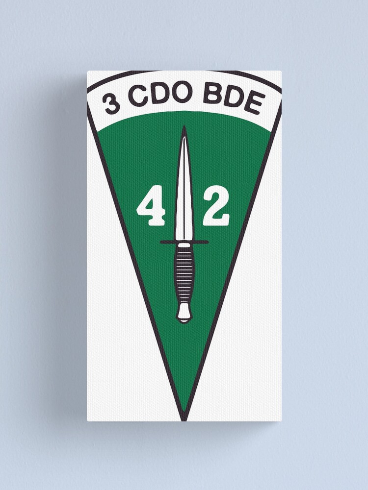 "42 Commando Royal Marines British Army" Canvas Print by CyberYogi ...