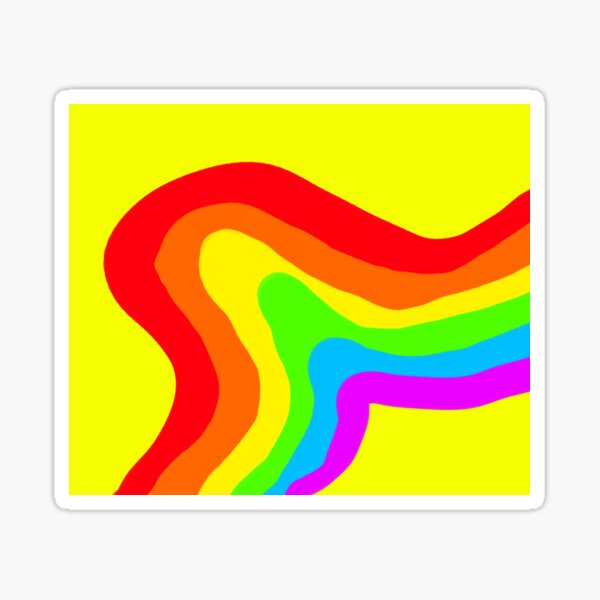 "Rainbow wave" Sticker for Sale by may1249 | Redbubble