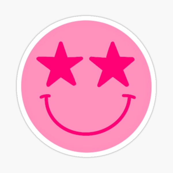 "preppy smiley face " Sticker for Sale by vogueeee | Redbubble