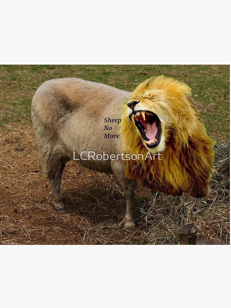 "Sheep No More" Poster by LCRobertsonArt | Redbubble