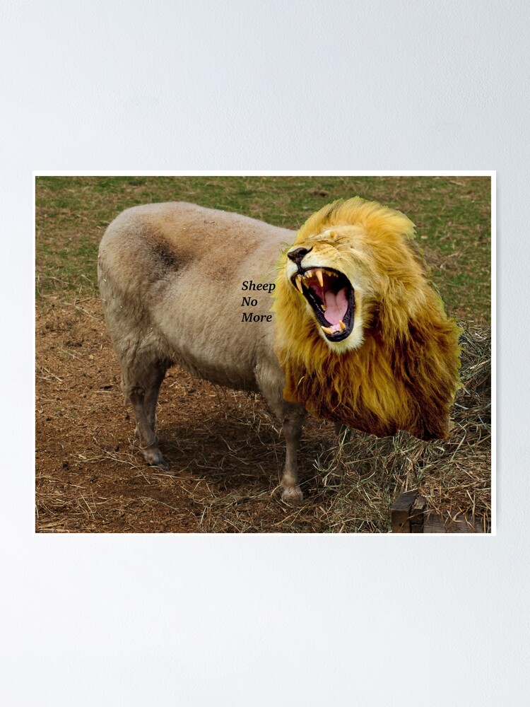 "Sheep No More" Poster by LCRobertsonArt | Redbubble