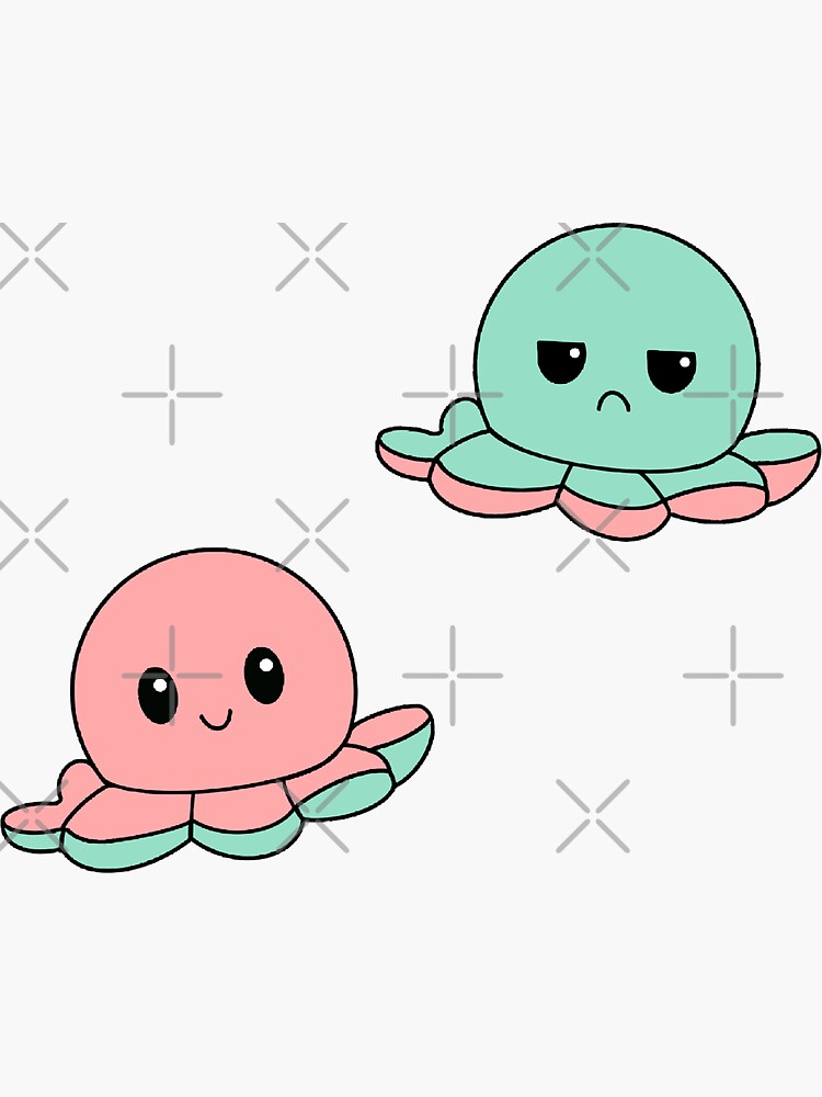 "Mood Octopus " Sticker for Sale by Aharp19 | Redbubble