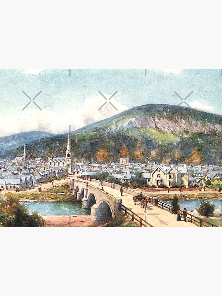 "Vintage Illustration of Ballater, Royal Deeside" Art Print for Sale by ...