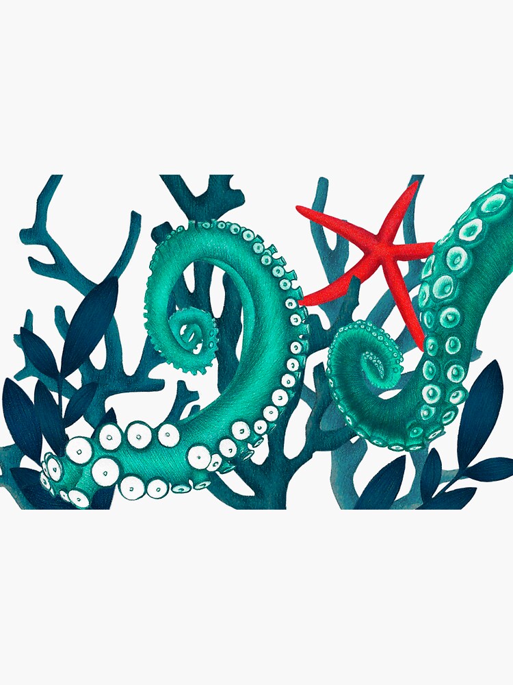 "OCTOPUS NETS" Sticker for Sale by yaizadibuja | Redbubble