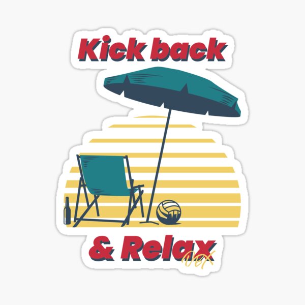 "Kick back & Relax OBX" Sticker by Sienna-Designs | Redbubble
