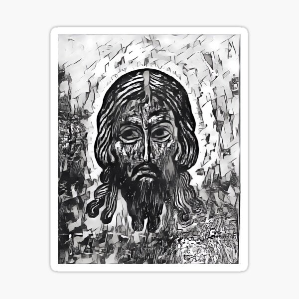 "Jesus Christ" Sticker for Sale by KingKooky | Redbubble