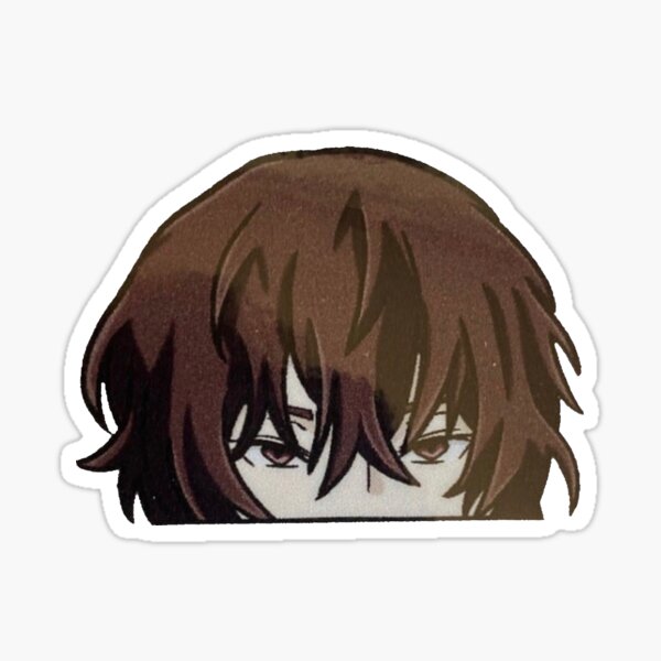 "Osamu Dazai car peeking sticker decal bungo stray dogs bsd" Sticker by ...