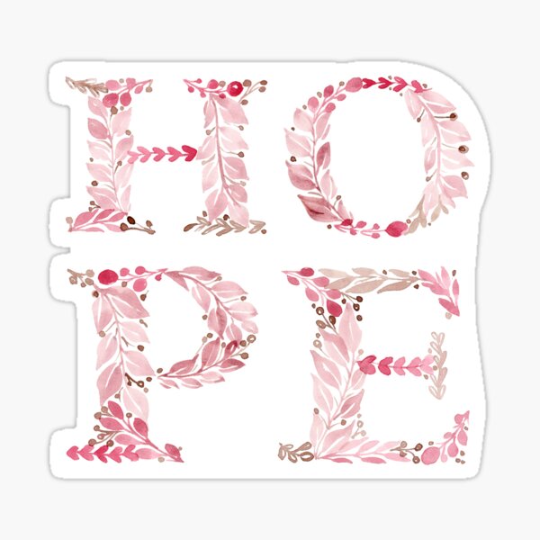 "Hope sticker" Sticker for Sale by racheldwilliams | Redbubble