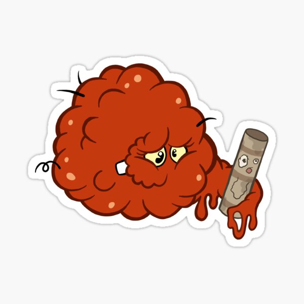 "Trippy Meatwad (and Dewey)" Sticker for Sale by Dylanimation | Redbubble