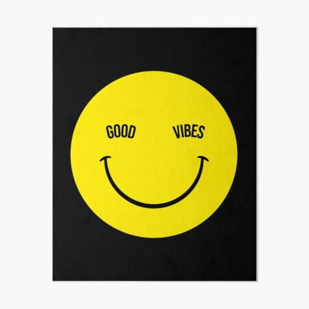 "Good Vibes Smiley Face" Art Board Print for Sale by Apparel-City ...