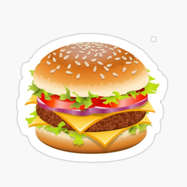 "Buger Art" Sticker by FCKProductions | Redbubble