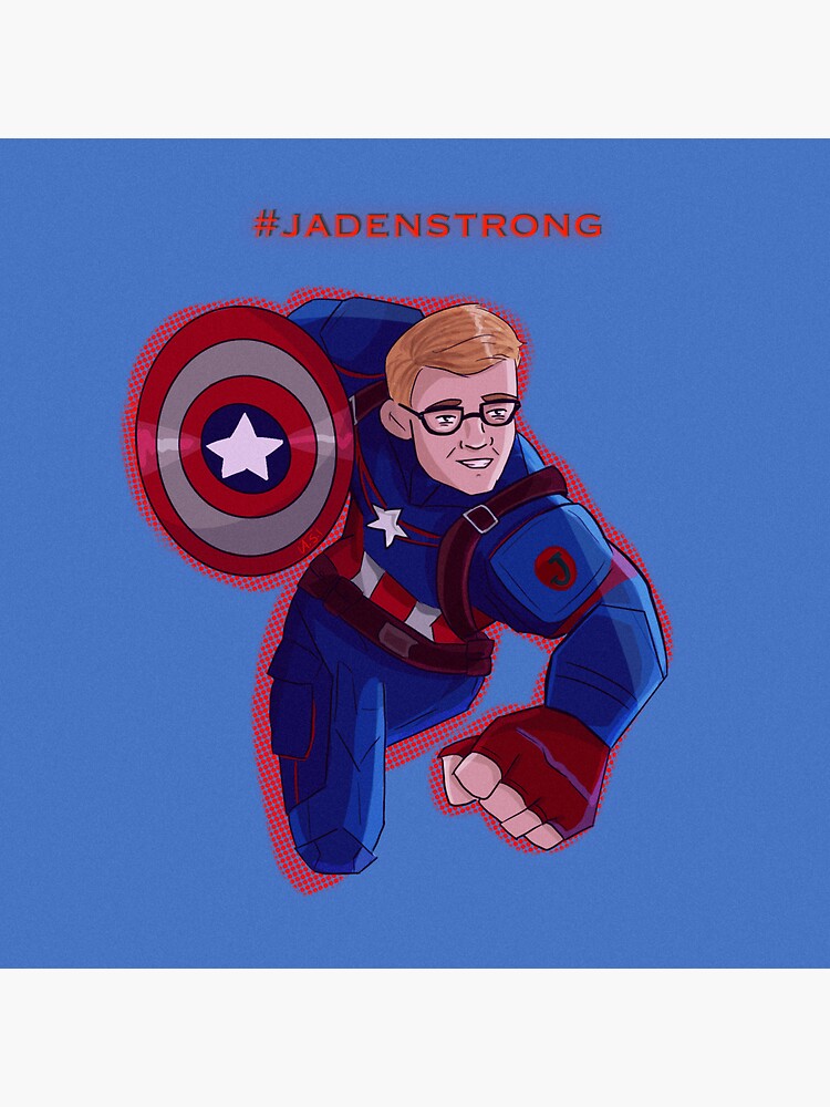 "Jaden Strong" Sticker by artbyavasai | Redbubble