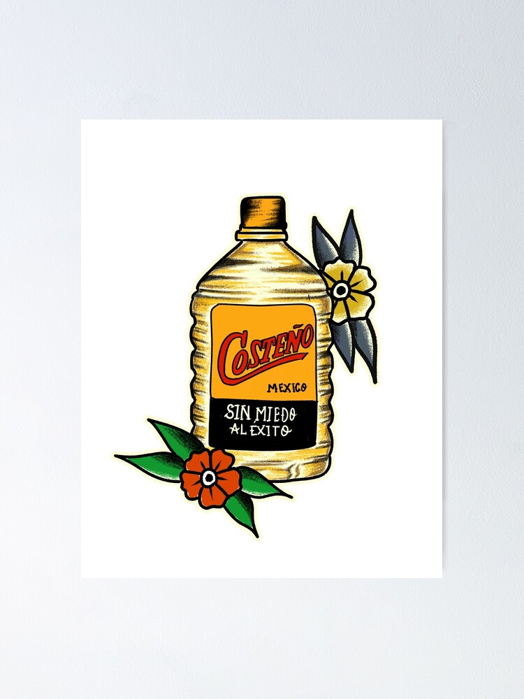 "Costeño Bottle Traditional Tattoo" Poster for Sale by Mostro-Tattoo ...
