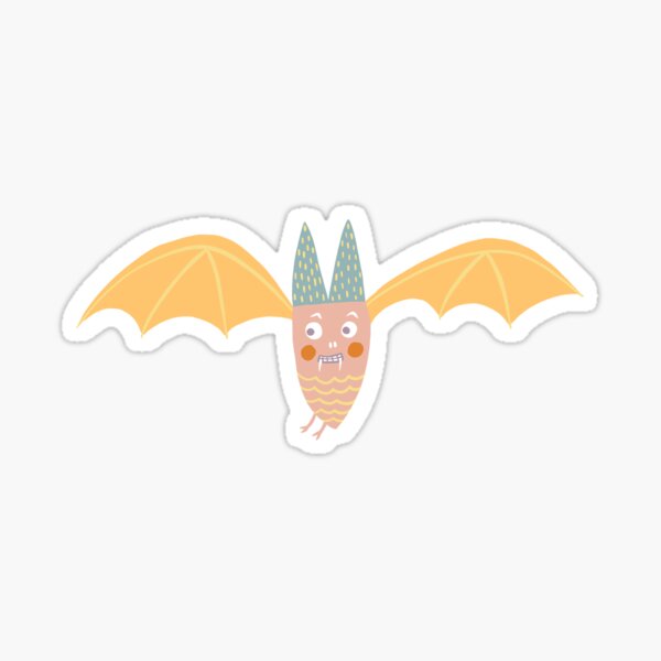 "Pastel Vampire Bats" Sticker for Sale by DasBrooklyn | Redbubble