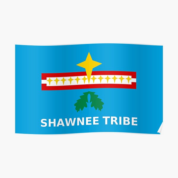 "Shawnee Tribe of Oklahoma Flag" Poster for Sale by FunWithFlags ...