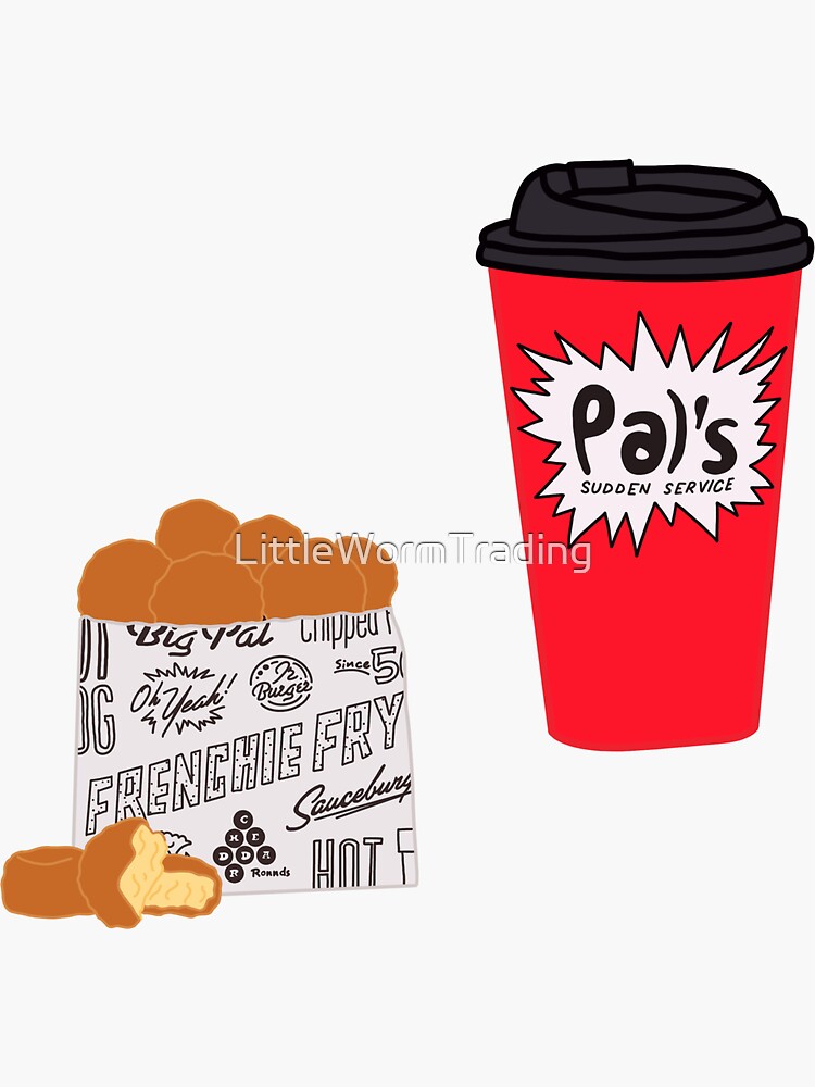 "Pals Cheddar Round Breakfast Combo Bundle" Sticker by recycledmillenn ...