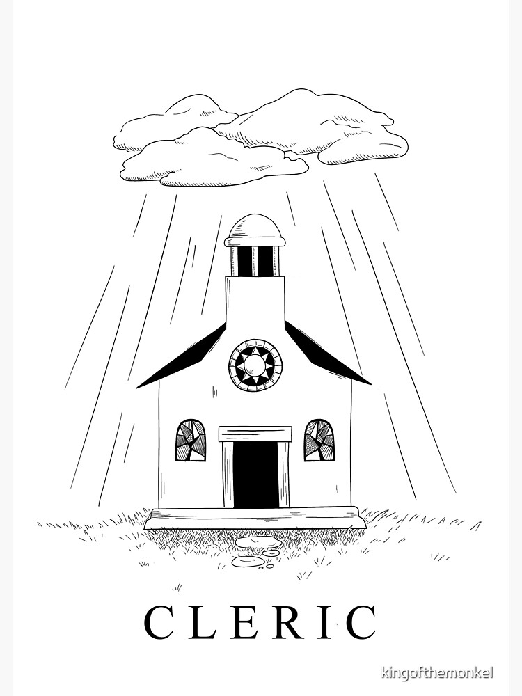 "dnd class cleric" Sticker for Sale by kingofthemonkel | Redbubble