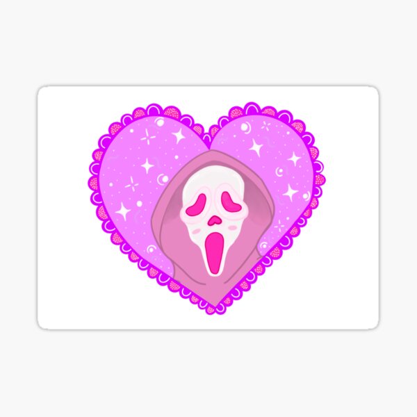 "Cute ghost face " Sticker for Sale by Catashdesigns | Redbubble