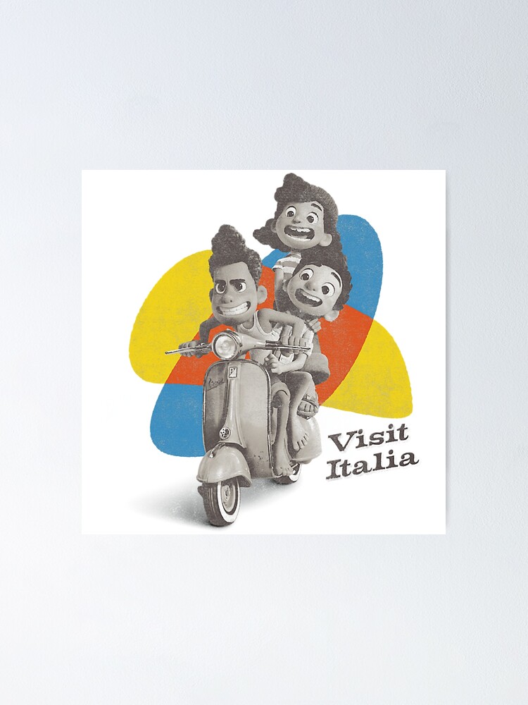 "Luca Scooter Kids Visit Italia" Poster for Sale by LynnSites | Redbubble