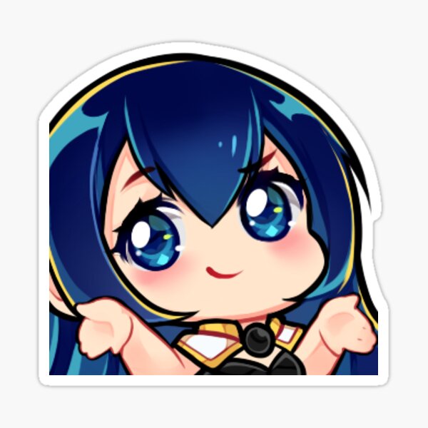 "Lycasta Shrug Emote" Sticker for Sale by Lycasta | Redbubble