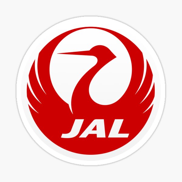 "Japan Airlines Logo" Sticker for Sale by chekaho772 | Redbubble