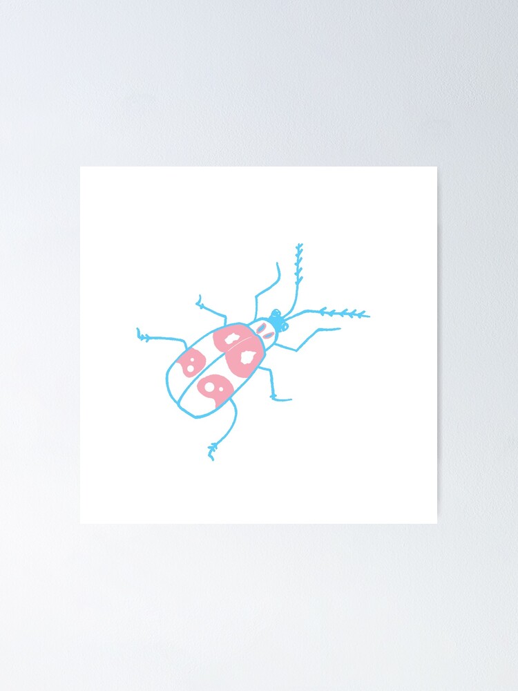 "Trans Pride Beetle" Poster by redheadxbedhead | Redbubble
