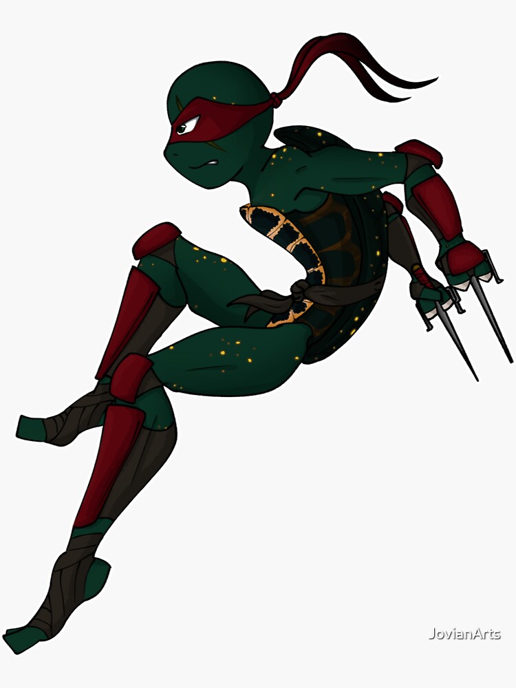 "Original Raphael TMNT Design" Sticker for Sale by JovianArts | Redbubble